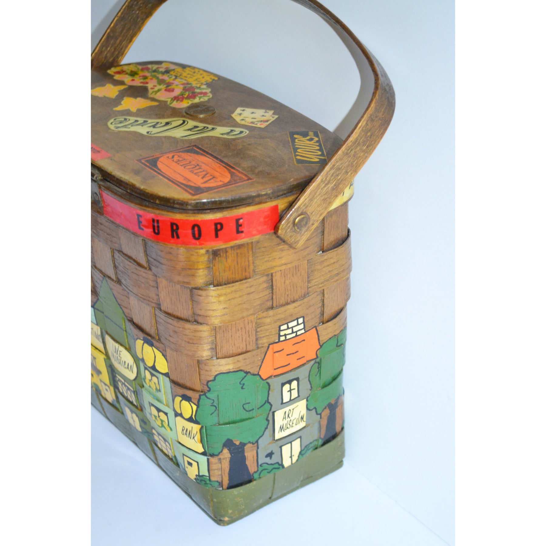 Vintage Woven Basket Purse By Caro Nan Marshall Fields – Quirky Finds